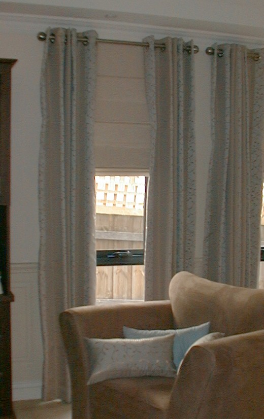 Roman & Eyelets Drapes – Karinya Interiors